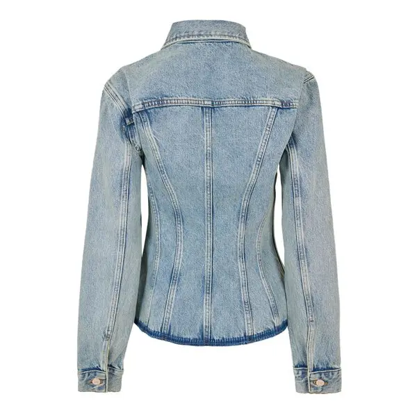 7 For All Mankind Collared Long Sleeve Denim Jacket
