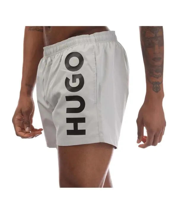 Hugo Boss Abas Logo Print Swim Shorts