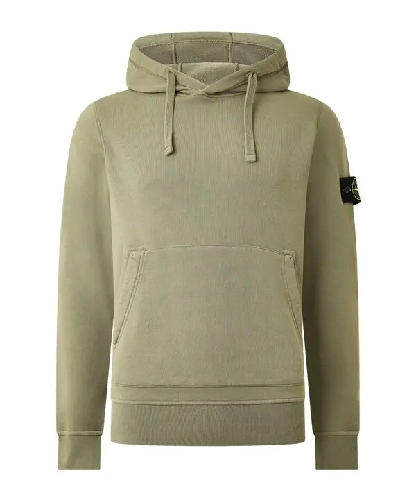 Stone Island Drawstring Hood Pullover Sweatshirt