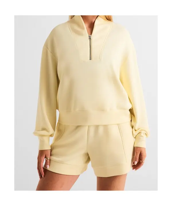 Varley Half-zip Sweatshirt - Nude