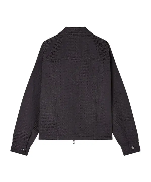 Emporio Armani Textured Zip-up Blouson Jacket