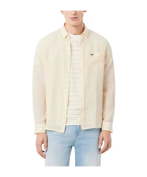 Lacoste Long Sleeve Patterned Shirt