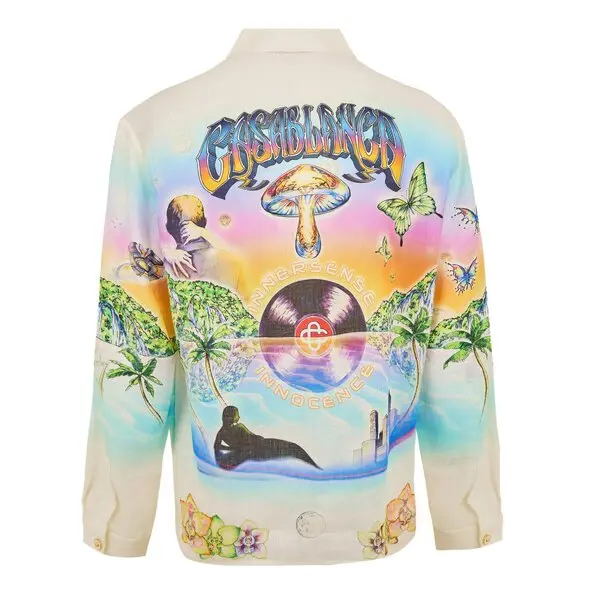 Casablanca Printed Long-sleeve Shirt