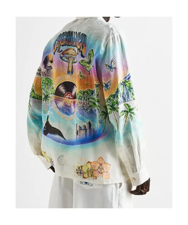 Casablanca Printed Long-sleeve Shirt