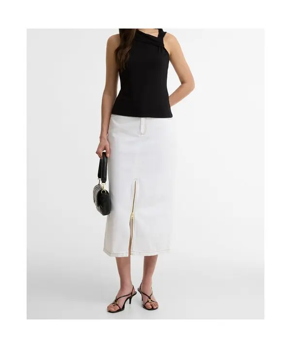 Barbour Sleeveless Pleated Detail Top