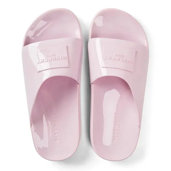 Givenchy Giv Label Pool Sliders - Pink