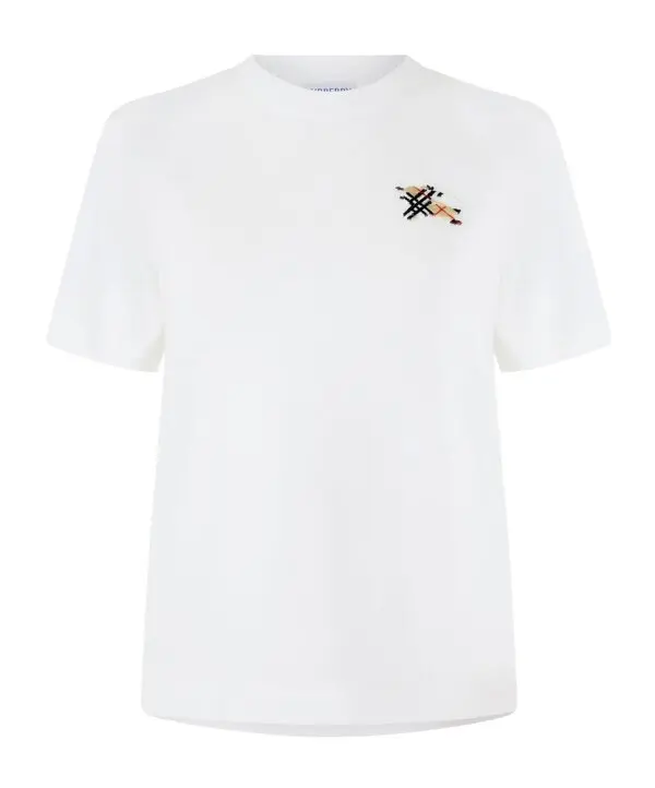 Burberry Short-sleeve Cotton Tee - White