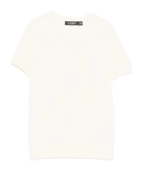 Ralph Lauren Short Sleeve Round Neck Top - White