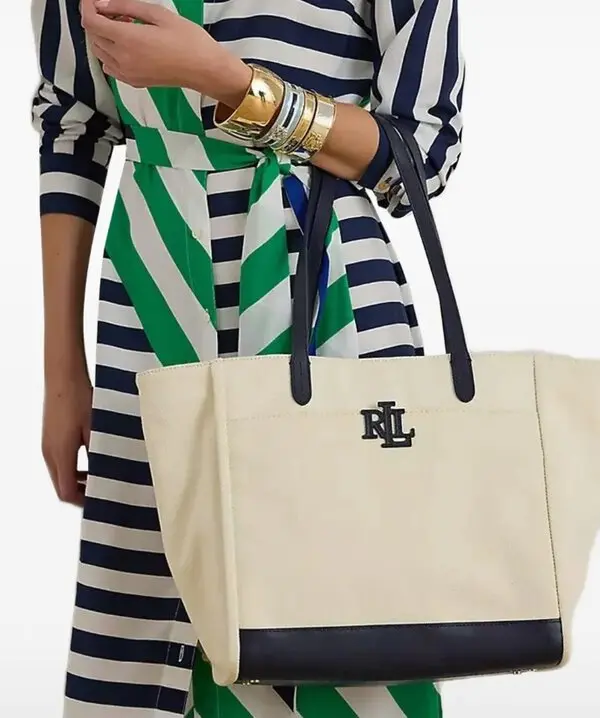 Ralph Lauren Large Cameryn Logo-plaque Tote Bag