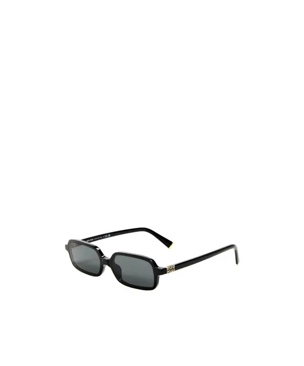 Miu Miu Rectangle Sunglasses - Black/gray