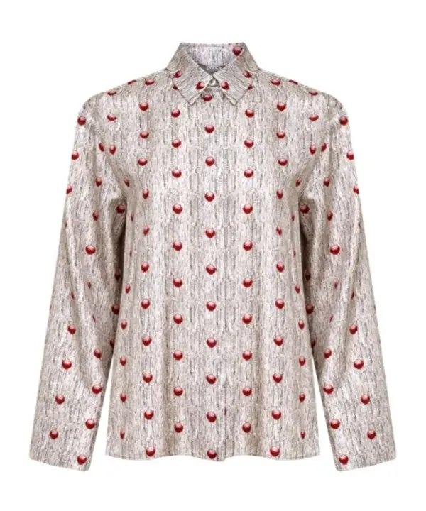 Max Mara Long-sleeve Printed Shirt - Nude