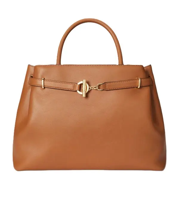 Ralph Lauren Toggle-fastening Leather Shoulder Bag