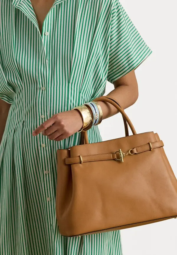 Ralph Lauren Toggle-fastening Leather Shoulder Bag