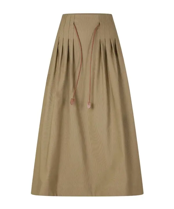 Max Mara Mxm Tempio Maxi Skirt - Khaki