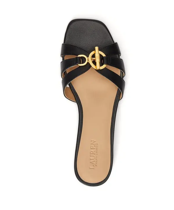 Ralph Lauren Buckle-strap Leather Sandals