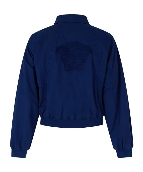 Versace Lapel Short Zip-up Jacket