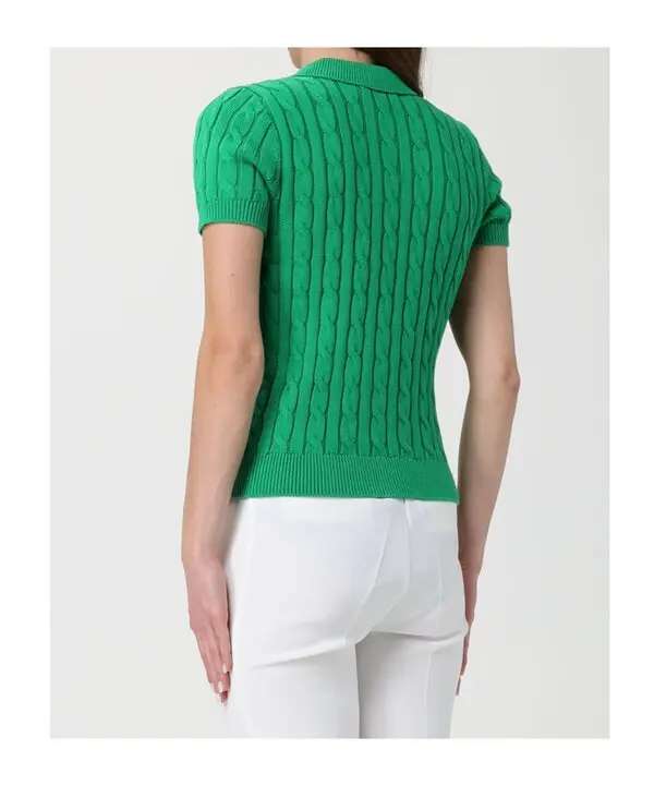 Ralph Lauren Cable Knitted Polo Jumper