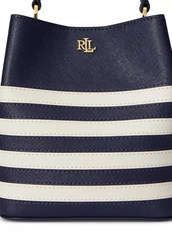 Ralph Lauren Striped Leather Satchel
