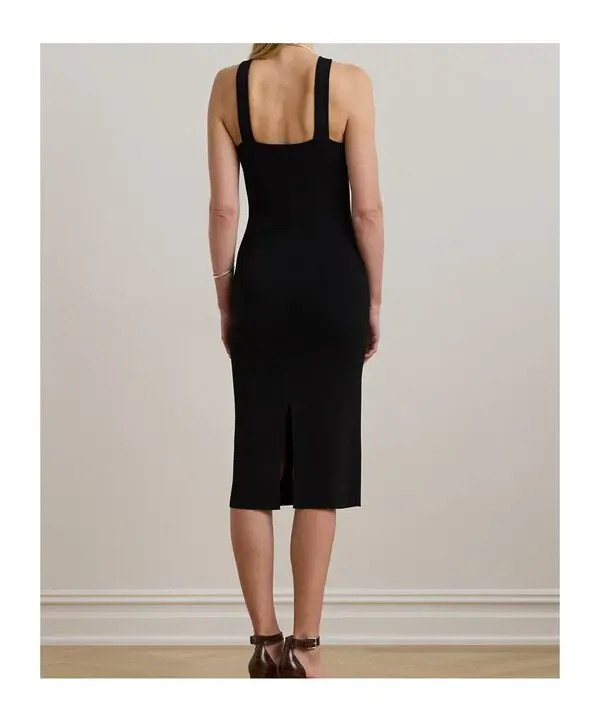 Ralph Lauren Rib-knit Sleeveless Midi Dress