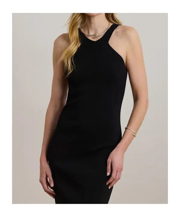 Ralph Lauren Rib-knit Sleeveless Midi Dress