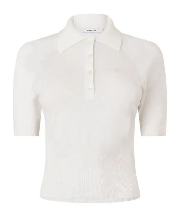 Givenchy Knit Polo Top - White