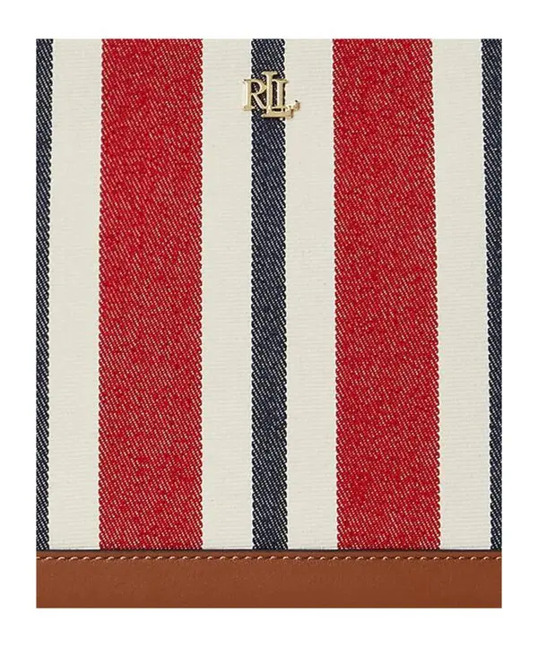 Ralph Lauren Striped Canvas Clutch Bag