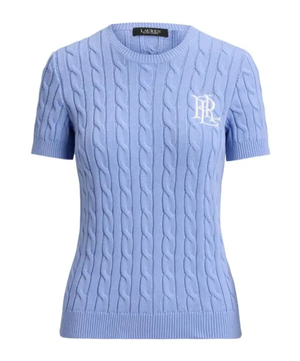 Ralph Lauren Cable Knit Intarsia Short Sleeve T-shirt