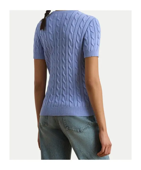 Ralph Lauren Cable Knit Intarsia Short Sleeve T-shirt