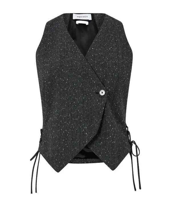 Alexander McQueen Sleeveless Wrap Waistcoat