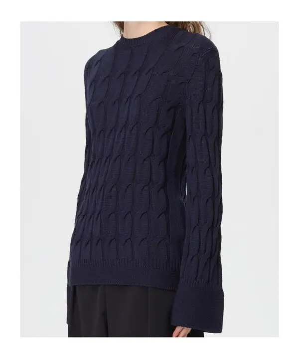 Max Mara Long-sleeved Knitwear With Cable Knit Design
