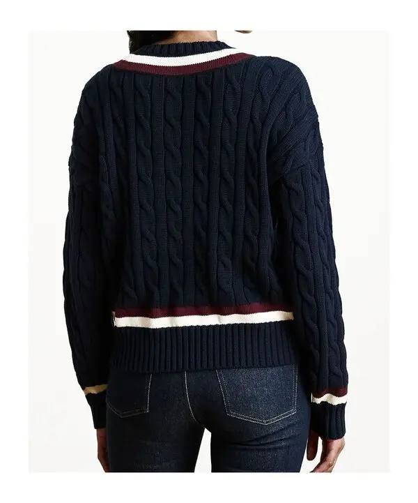 Ralph Lauren Cable Knit V-neck Sweater