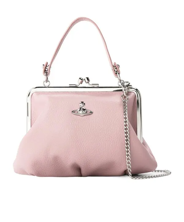 VIVIENNE WESTWOOD Grained Vegan Leather Clutch
