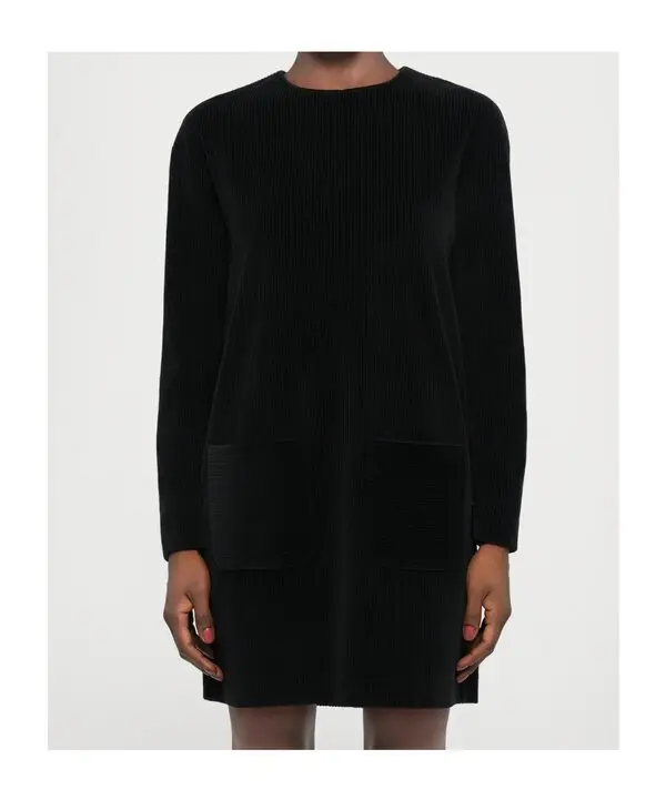Max Mara Crew Neck Long Sleeve Dress
