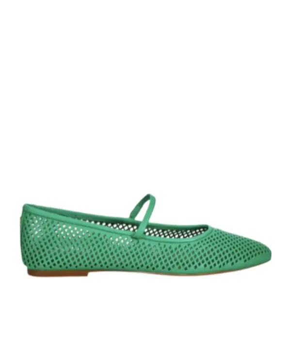 Ralph Lauren Jayna Mesh Ballet Flats - Green