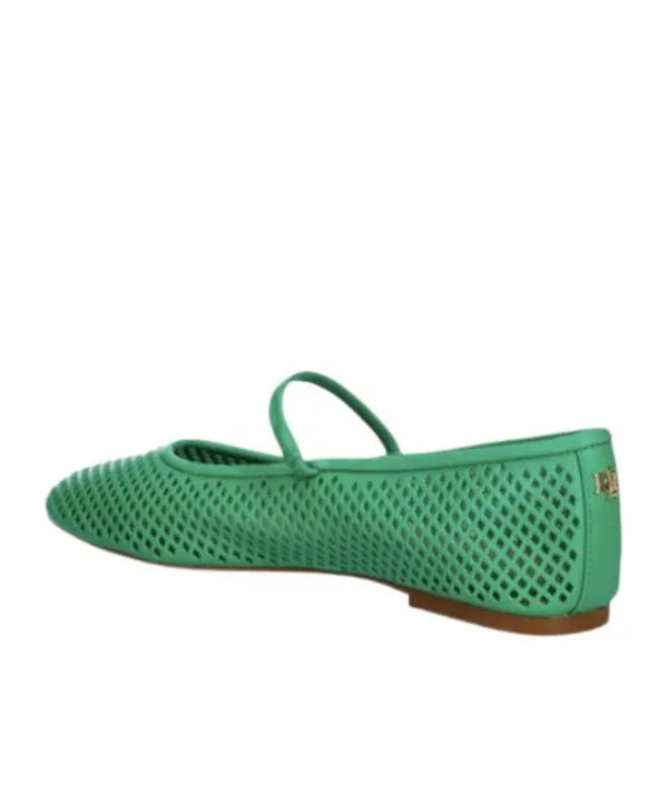 Ralph Lauren Jayna Mesh Ballet Flats - Green