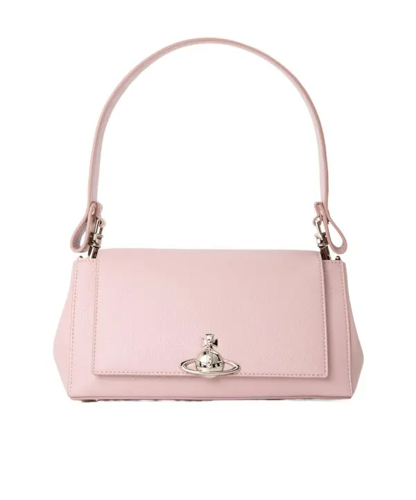 VIVIENNE WESTWOOD Medium Solid Color Shoulder Bag - Pink