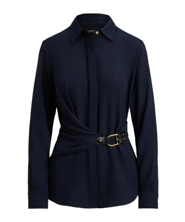 Ralph Lauren Tie Detailed Belted Shirt