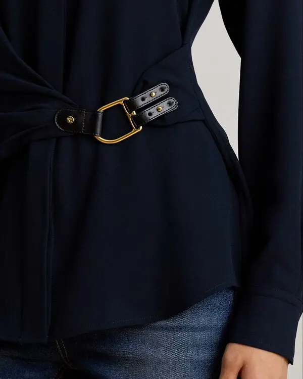 Ralph Lauren Tie Detailed Belted Shirt