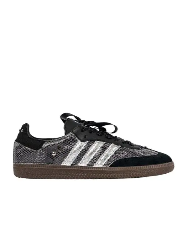 Adidas Embossed Lace-up Sneakers - Black