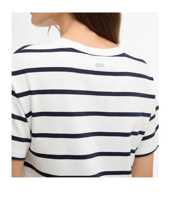 Barbour Selena Striped Midi Dress - Cloud Pattern/navy Stripe