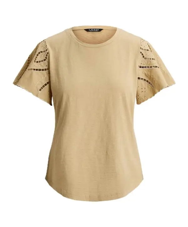 Ralph Lauren Crew Neck T-shirt - Nude