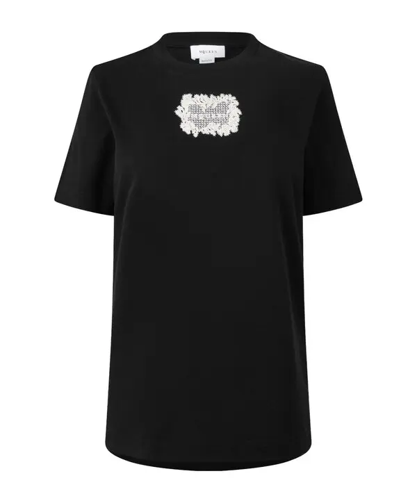 Alexander McQueen Lace Lg T-shirt - Black