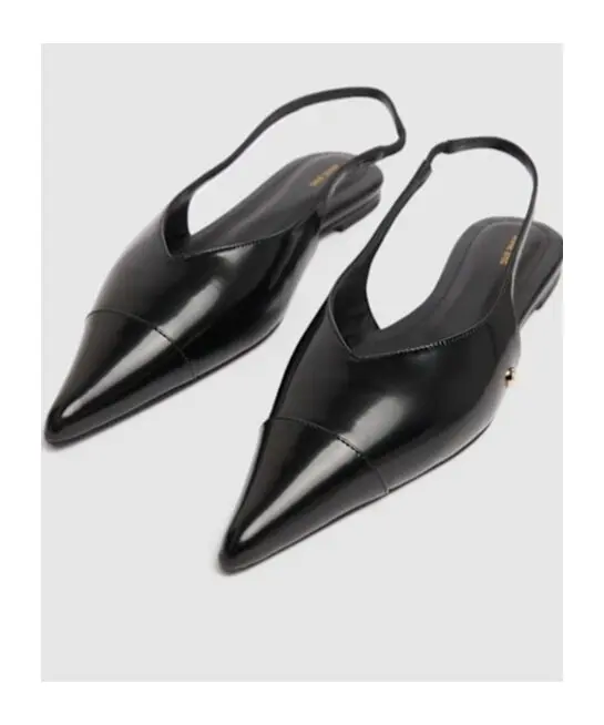 ANINE BING Pointed Flat Slingback Shoes
