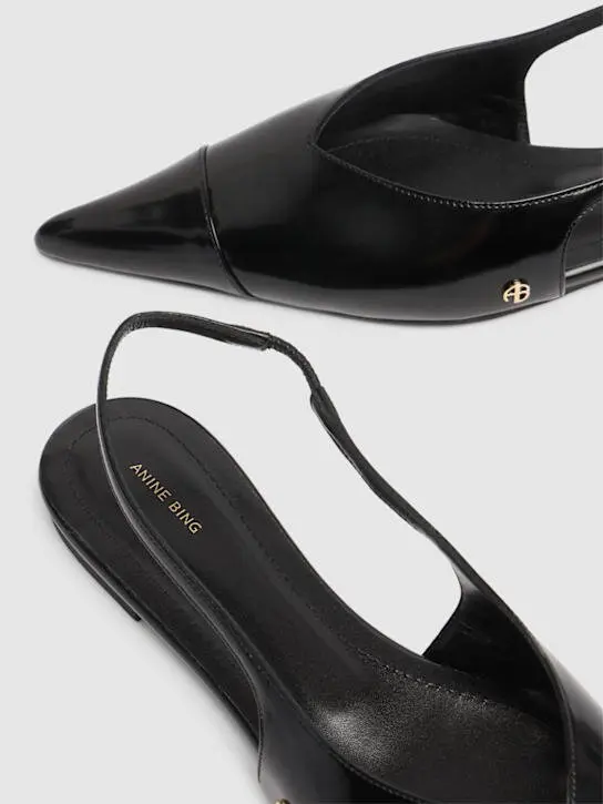 ANINE BING Pointed Flat Slingback Shoes