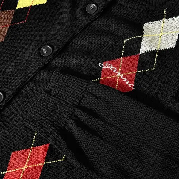 GANNI Argyle Cardigan