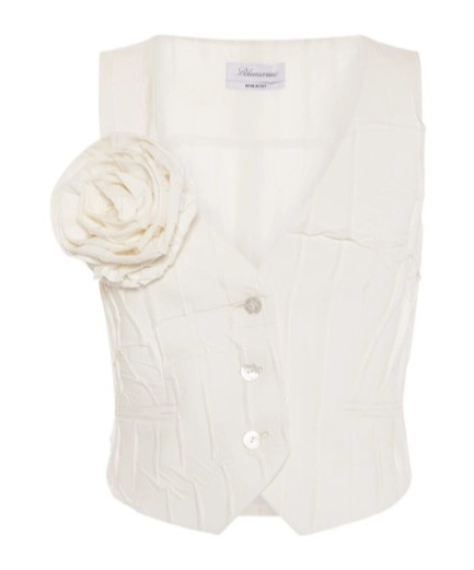 Blumarine Flower Pin Vest