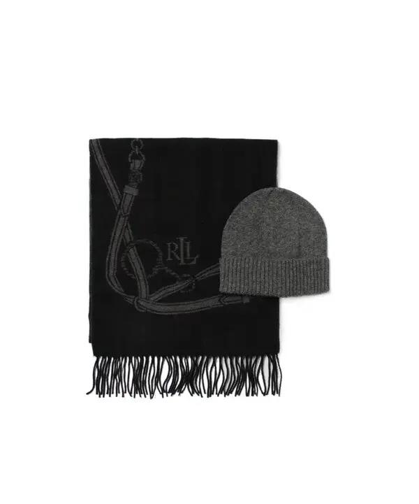 Ralph Lauren Scarf And Beanie Set