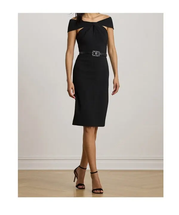 Ralph Lauren Boatneck Knotted Dress