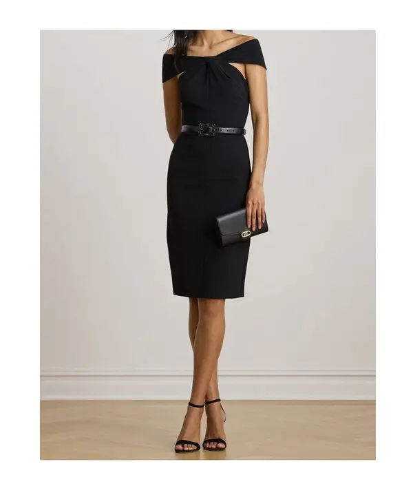 Ralph Lauren Boatneck Knotted Dress