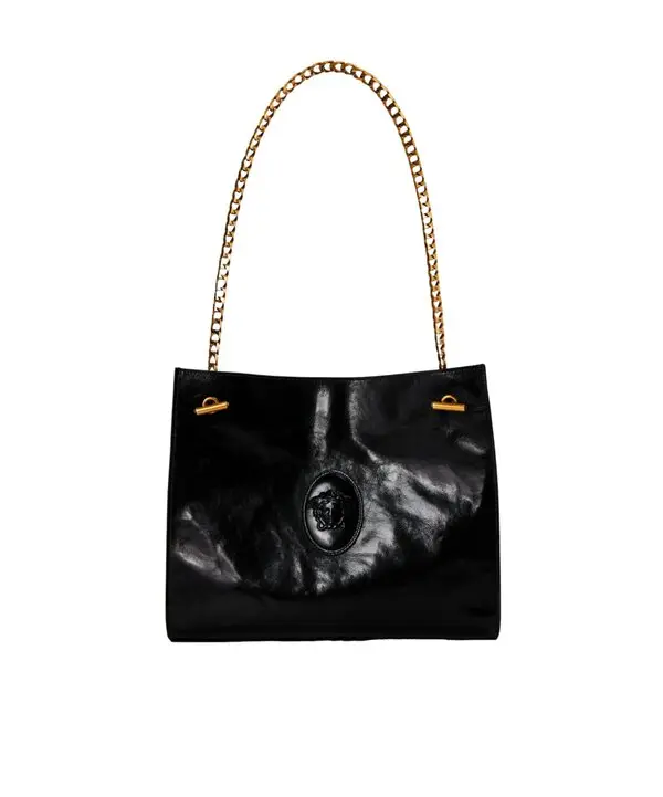 Versace Solid Color Shoulder Bag
